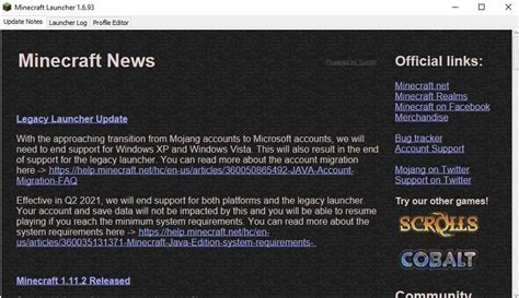 Support Of Legacy Launcher No Support Officially R Minecraftsuggestions