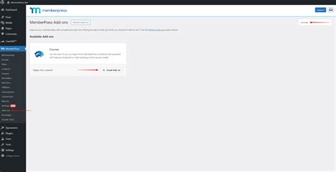 installing and configuring memberpress courses add on