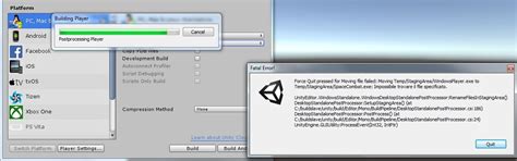 moving file failed moving temp stagingarea windowsplayer exe