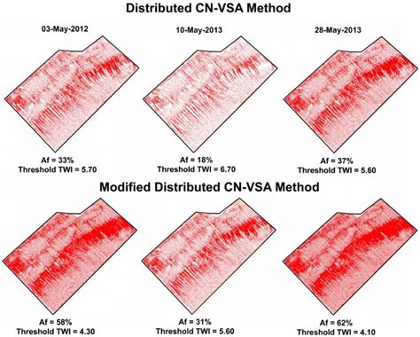 Comparison Of Spatial Distribution Of Surface Runoff Estimated By