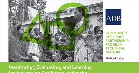 Monitoring Evaluation And Learning For Advancing Resilience Under The Community Resilience