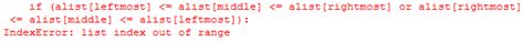 Python Quicksort With Pivot Function Issue Stack Overflow