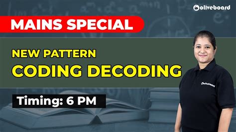 Mains Special 2020 New Pattern Coding Decoding Nikita Maam Reasoning Youtube