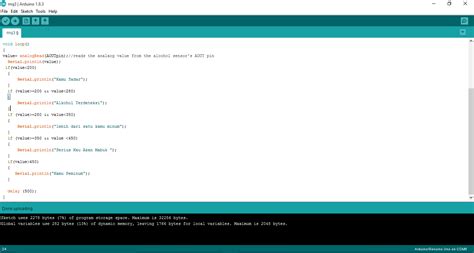 How To Convert Arduino Mq 3 Input To Delphi Interfaces Stack Overflow