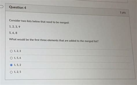 solved d question 5 1 pts what is the time complexity of