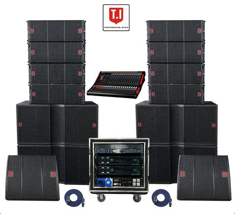 Dual 10 Inch Line Array Outdoor Sound System Line Array Speaker And