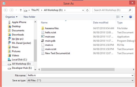first rust program online tutorials library list