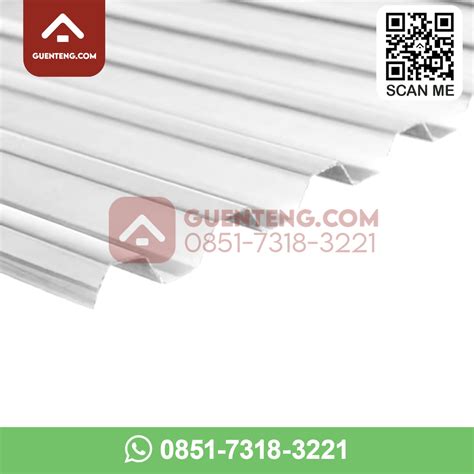 Atap Polycarbonate Solartuff Gelombang Tipe Greca Warna Clear