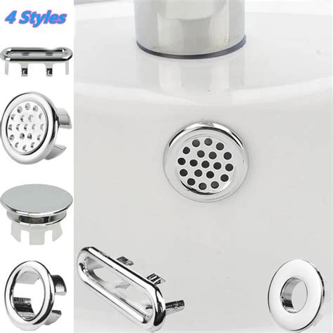 Wash Basin Overflow Ring Neatly Decorated Cover Wash Basin Overflow Plug Spare Sink Basin