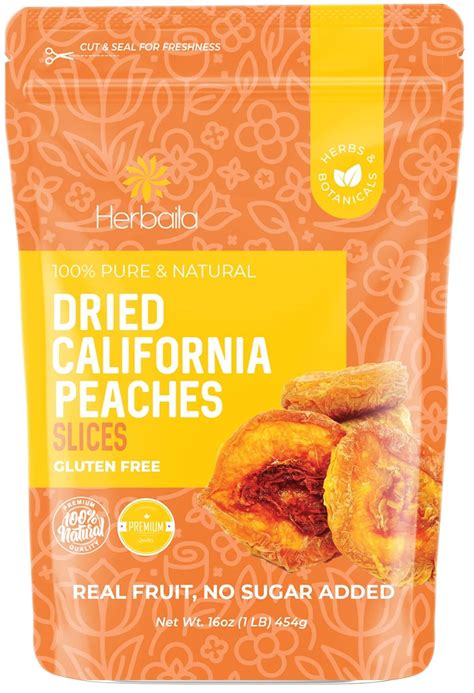 Melocotones Secos Sin Azúcar Añadido 1 Libra Melocotones