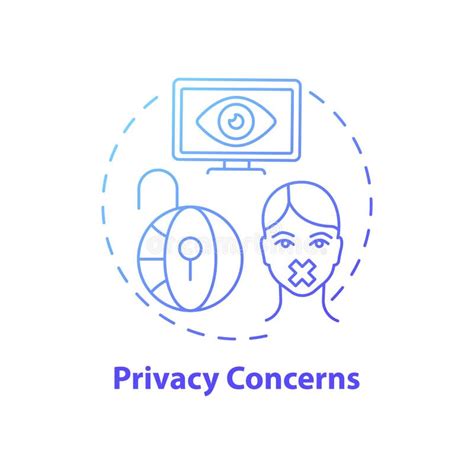 Privacy Concerns Concept Icon Stock Vector Illustration Of Illness Ehealth 199049974