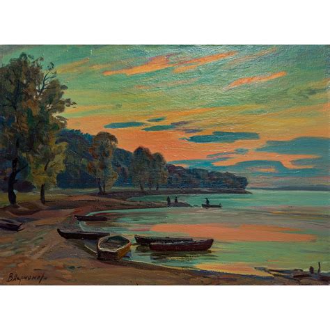 Купить картину Закат в Москве от художника Ларионов Василий