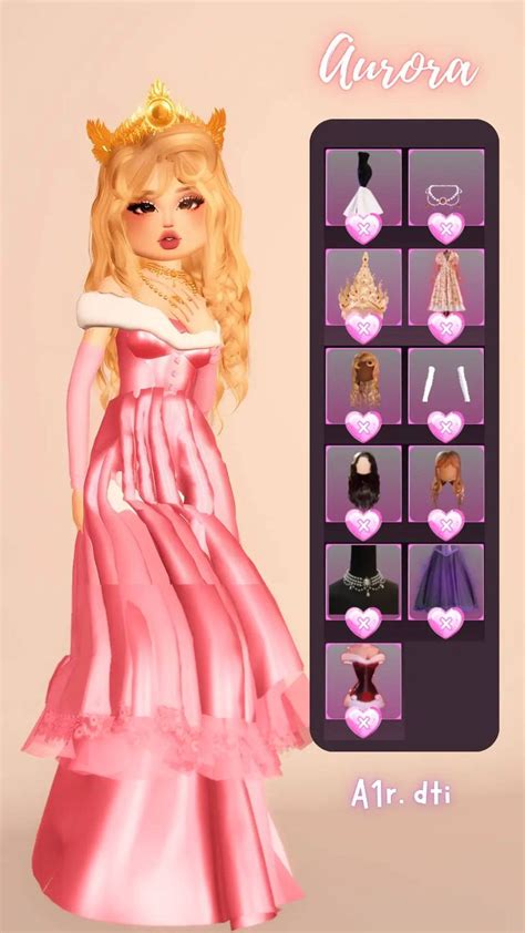 Dti Princesses Aesthetic Roblox Royale High Outfits Fashion Dress Up