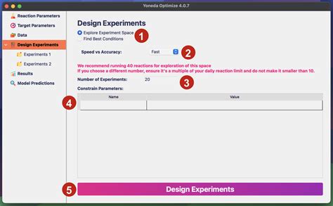 Designing Experiments — Yoneda Optimize 100 Documentation
