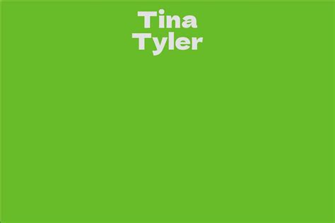 Tina Tyler Facts Bio Career Net Worth Aidwiki