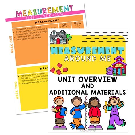 Lucky To Learn Math 1st Grade Unit 6 Measurement Unit Overview And Additional Materials