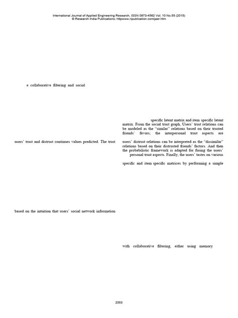 0 Enhanced Social Trust Computation For Enriched Trust Based Recommender System Ijaer Pdf