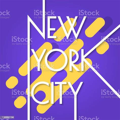 추상적 인 배경에 고립 된 뉴욕시 배너 Nyc 타이포그래피 디자인 포스터 스포츠 티셔츠 인쇄 템플릿 및 의류 그래픽 벡터 그림입니다 T 셔츠에 대한 스톡 벡터 아트 및 기타