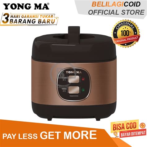 Yong Ma Magic Com Smc 8073 Rice Cooker 3d Heating Body Stainless 2l