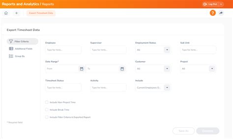 How To Export Timesheet Data Orangehrm