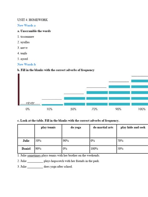 unit 4 homework lesson 1 pdf language arts and discipline