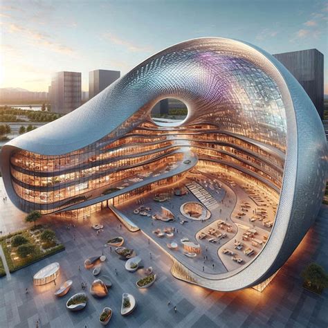 Sculptural Modern House Featuring Dynamic Architectural Forms And Luxury Premium Ai Generated