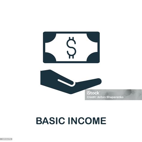 기본소득 아이콘입니다 핀테크 산업 컬렉션의 간단한 그림 웹 디자인 템플릿 인포 그래픽 등을 위한 크리에이티브 기본 소득 아이콘 금융에 대한 스톡 벡터 아트 및 기타 이미지