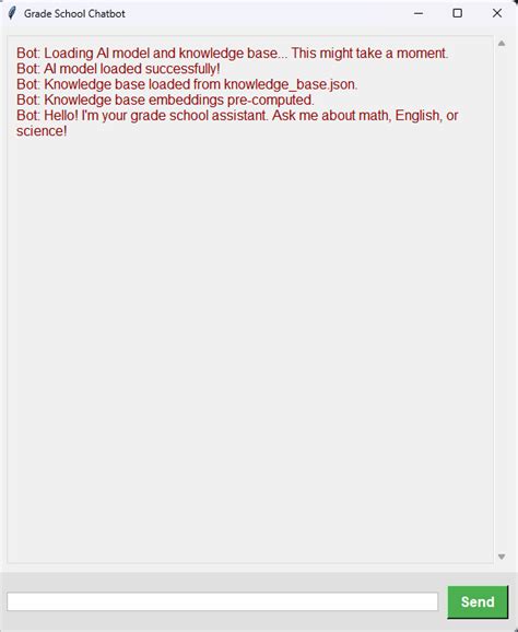 Grade School Chatbot Source Code Sellanycode