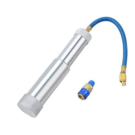 Oil Dye Injector Refrigerant Tool R134a 2 Oz Hand Turn Pump Olier Injection With Snap Quick