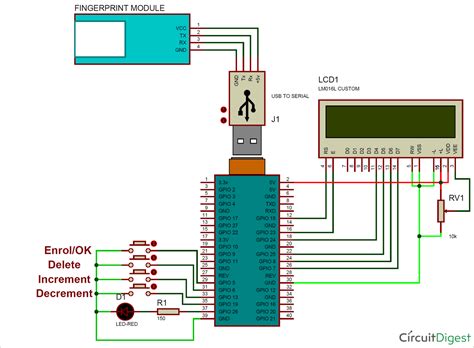 Circuit Diagram For Fingerprint Sensor Circuit Diagram
