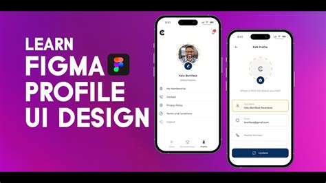 Figma Uiux Edit Profile And Profile Design Part 2 Youtube