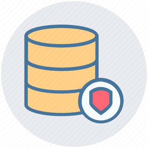 Data Database Protection Security Shield Icon