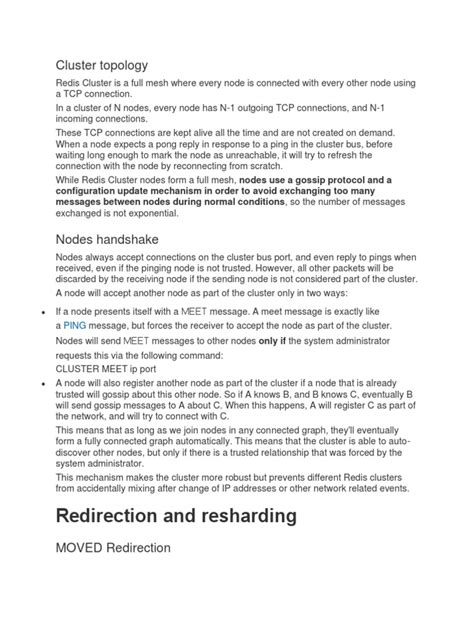 Redis Cluster Specification 11 Pdf