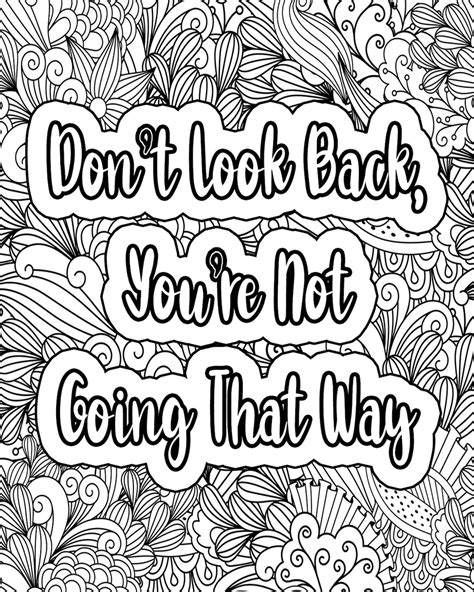 10 Inspirational Quotes Coloring Pages For Adults