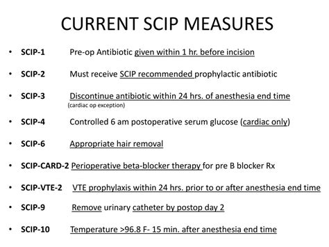PPT Surgical Care Improvement Project SCIP PowerPoint Presentation ID