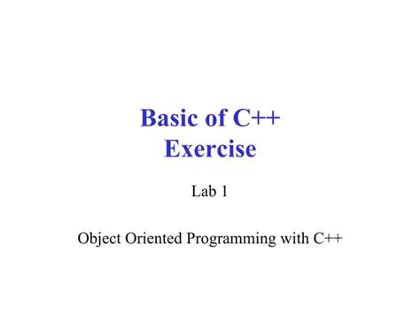 Lab 1 Ppt Programming Languages Computing