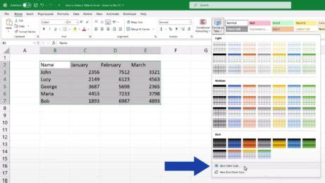 How To Make A Table In Excel Format As Table EasyClick AcademyEasyClick Academy