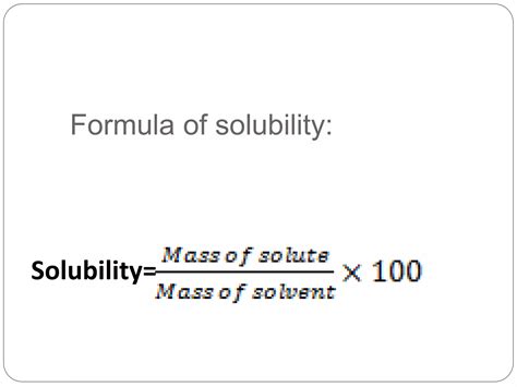 Solubility Pptx Chemistry Science