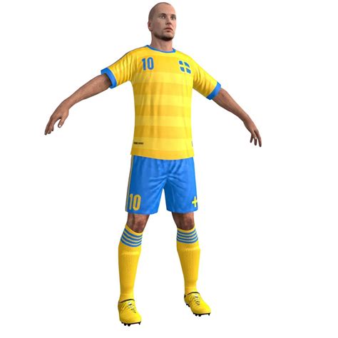 축구 선수 Swe 조작 3d 모델 119 Max Unknown Fbx Free3d