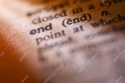 end in dictionary 이미지 2159536071 게티이미지뱅크