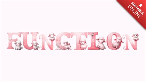 Function Cute Lamb Font Text Effect Generator