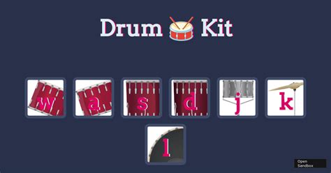 Drum Kit Codesandbox