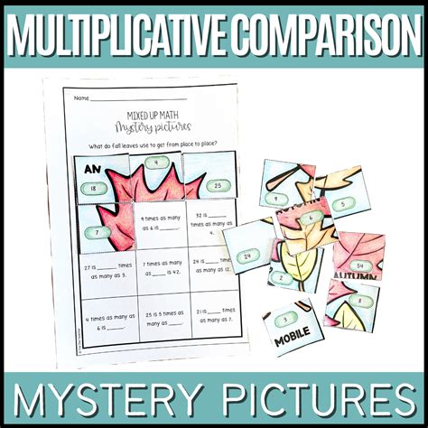 Multiplicative Comparison Mystery Pictures Made By Teachers