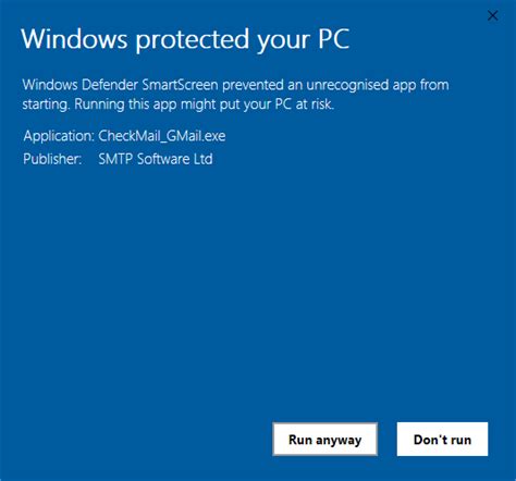 What To Do With A Windows Protected Your PC Warning