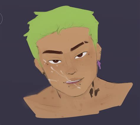 Rule 34 Bite Mark Brown Eyes Cum Cum On Face Doodle Earrings Gay Gekko Valorant Green Hair