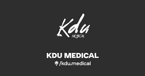 Kdu Medical Instagram Facebook Linktree