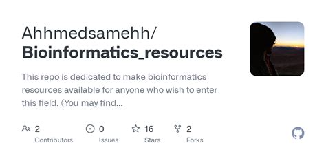 GitHub Ahhmedsamehh Bioinformatics Resources This Repo Is Dedicated To Make Bioinformatics