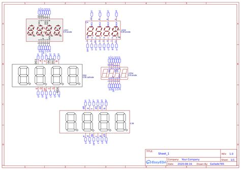 Atmega8 Clock EasyEDA Open Source Hardware Lab