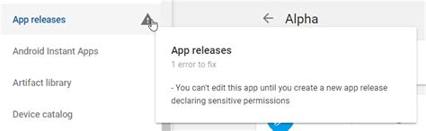 Android Google Play Console Said You Can T Edit This App Until You Create A New App Release