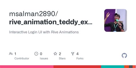 GitHub Msalman Rive Animation Teddy Example Interactive Login UI With Rive Animations